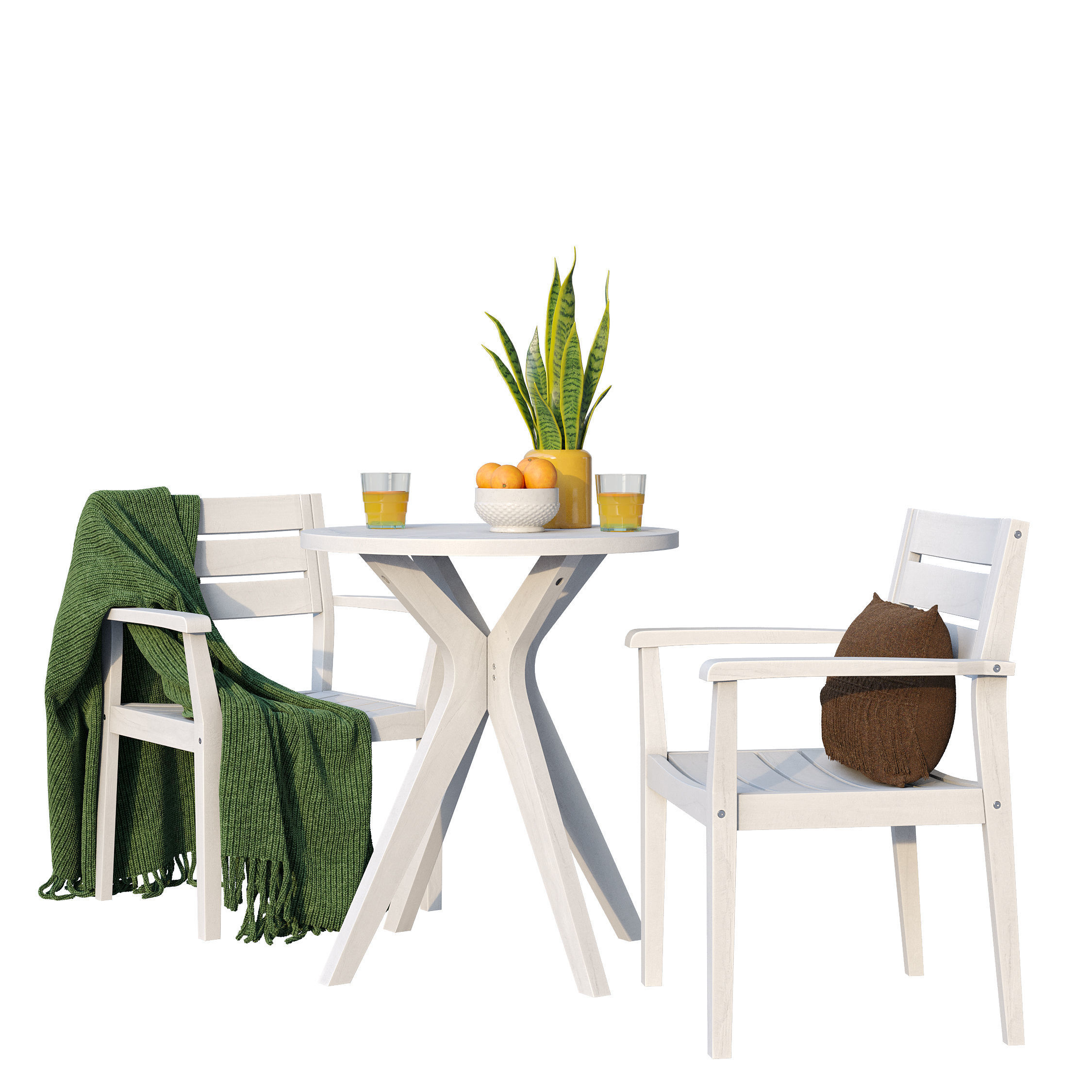 Outdoor table set 3D model | CGTrader