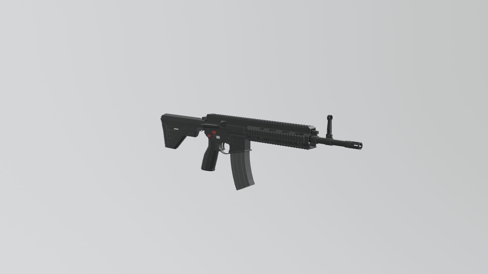 3D model HK416 low poly ar - rifle VR / AR / low-poly | CGTrader
