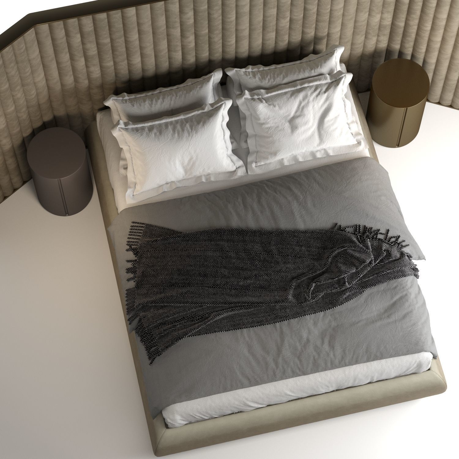 Biarritz Flexform bed 3D model | CGTrader