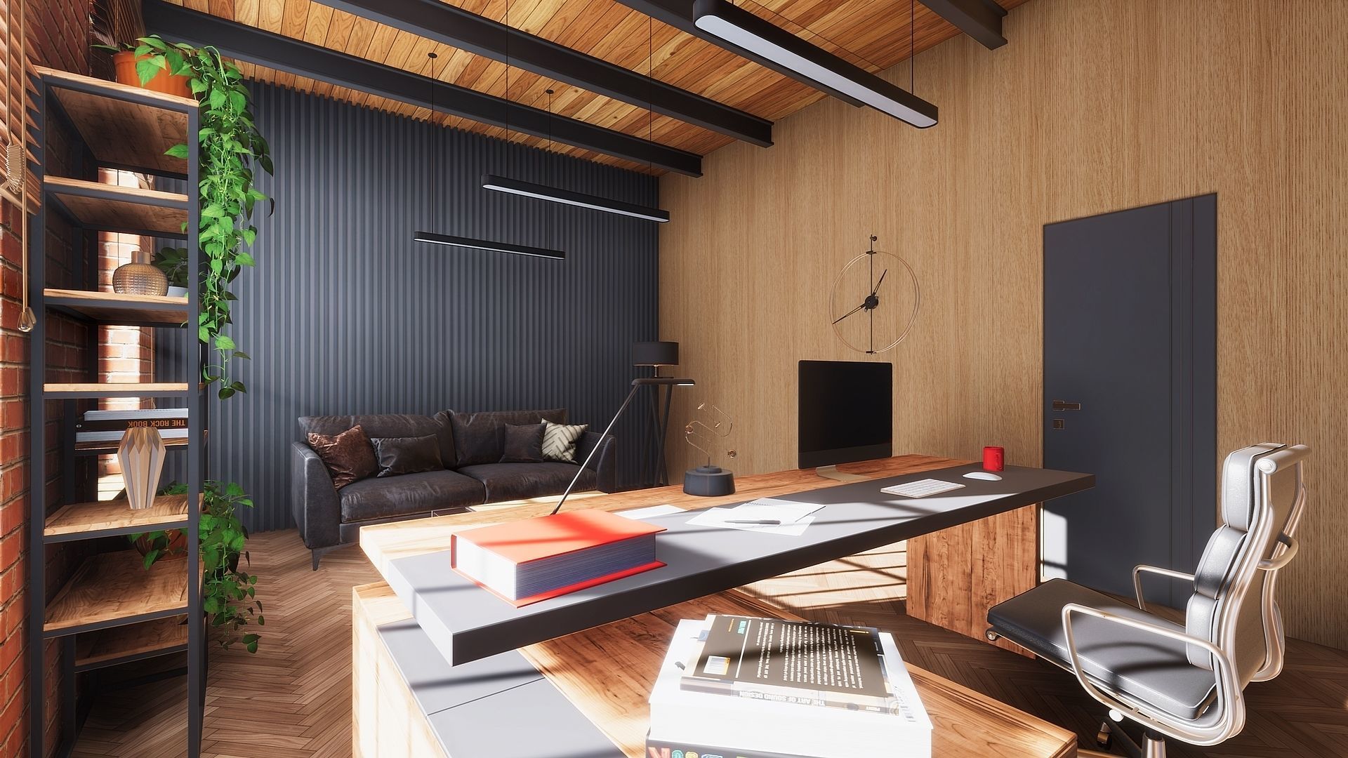 3D model HQ ArchViz Modular Loft Office VR / AR / low-poly | CGTrader