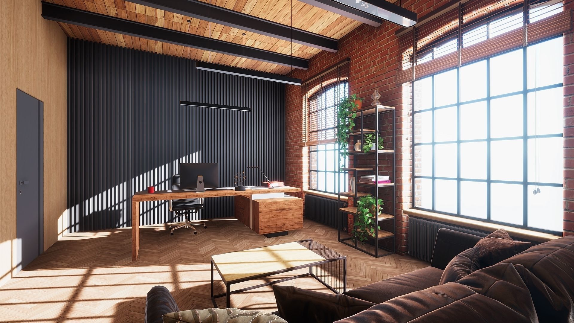 3D model HQ ArchViz Modular Loft Office VR / AR / low-poly | CGTrader