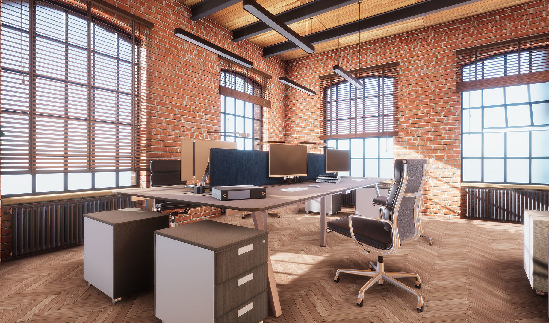 3D model HQ ArchViz Modular Loft Office VR / AR / low-poly | CGTrader