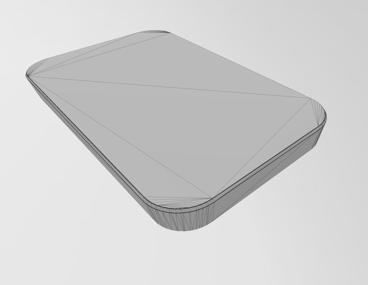 Simple rectangular carved tray 3D model 3D printable | CGTrader