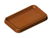 Simple rectangular carved tray 3D model 3D printable | CGTrader