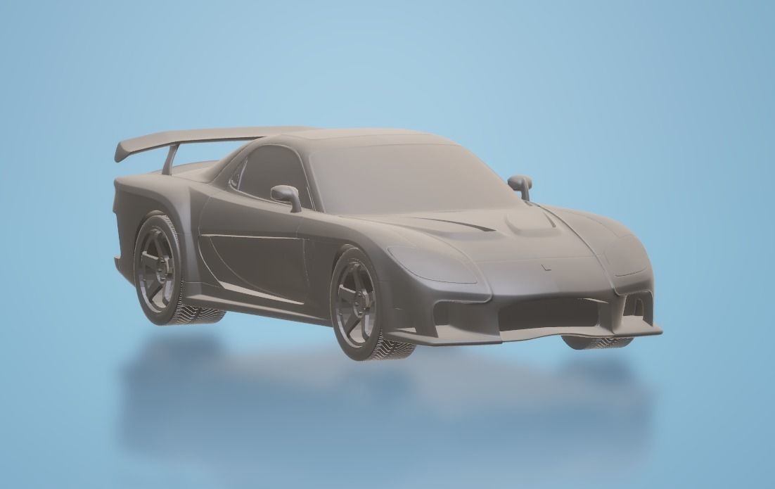 HANS MAZDA VEILSIDE RX-7 3D model 3D printable | CGTrader