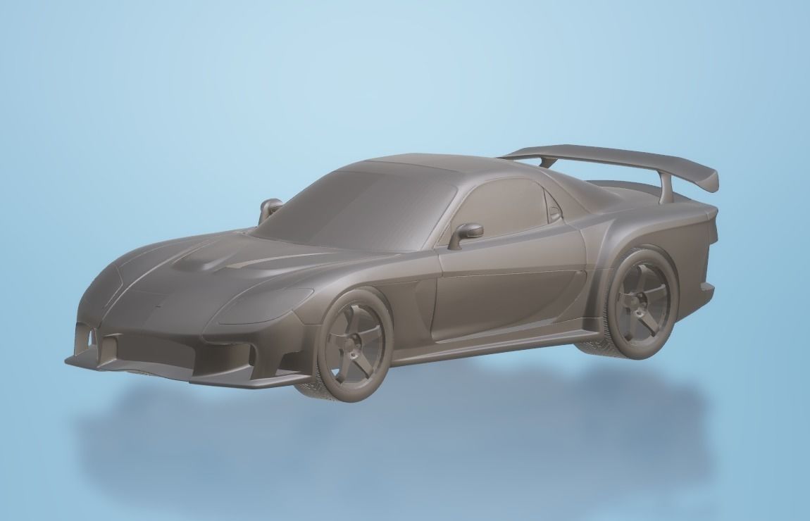 HANS MAZDA VEILSIDE RX-7 3D model 3D printable | CGTrader