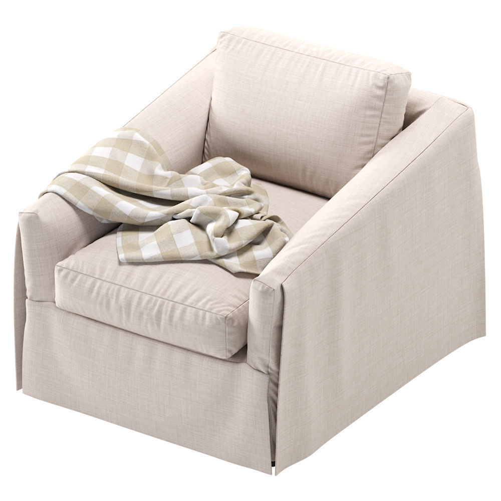 Coco Republic Max Hampton Occasional Chair 3D model | CGTrader