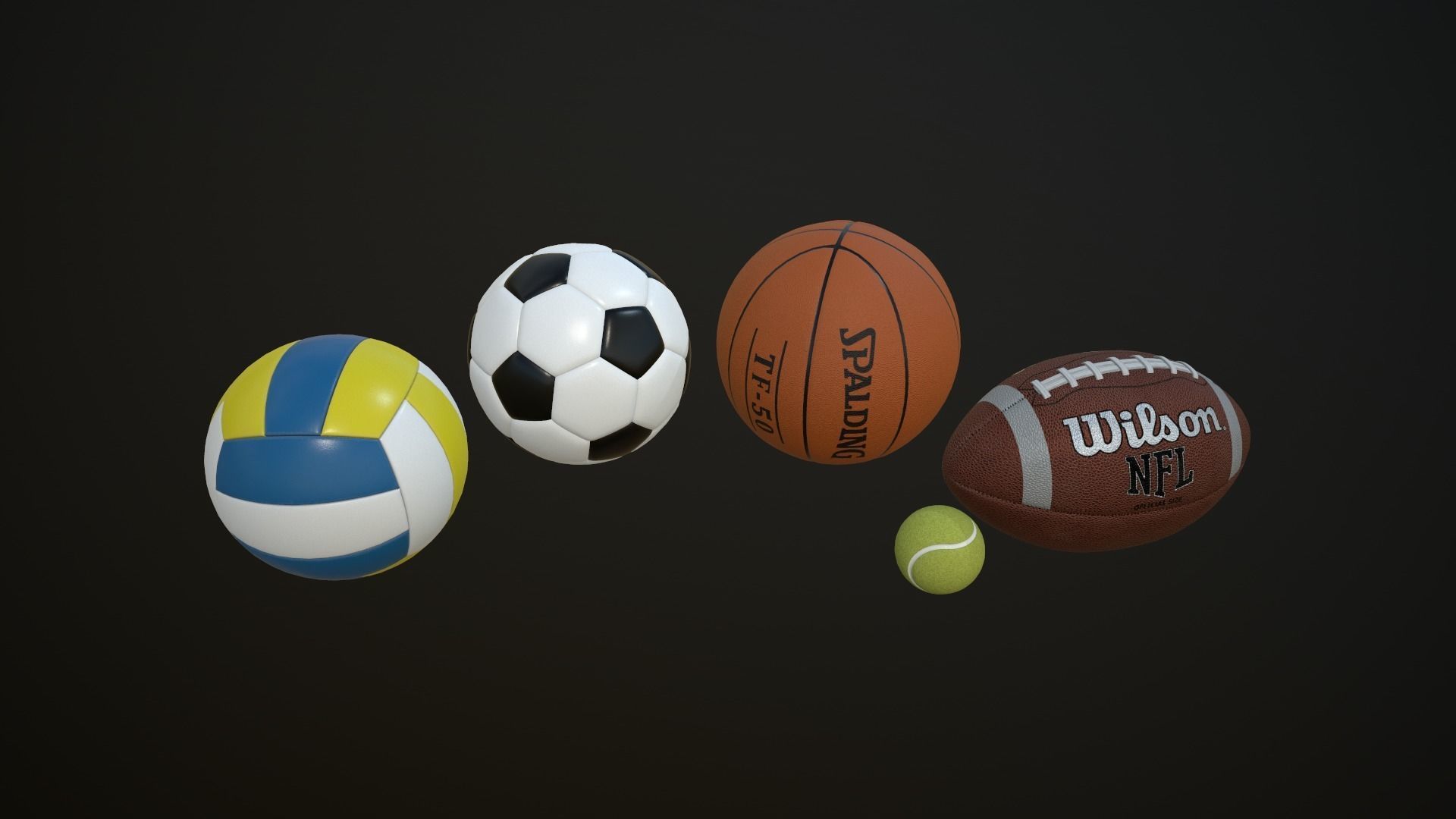 Gaming balls 3D asset | CGTrader