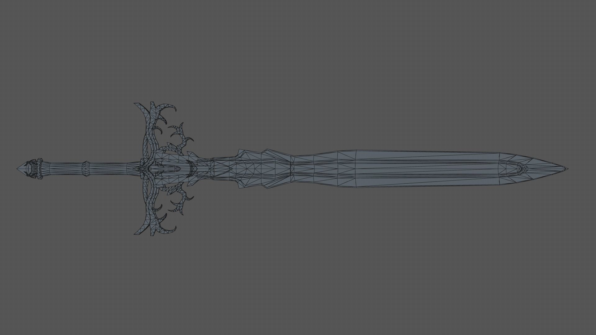3D model Fantasy 2 handed Sword VR / AR / low-poly | CGTrader