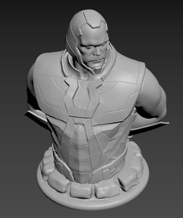 INJUSTICE 2 DARKSEID BUST 3D model 3D printable | CGTrader