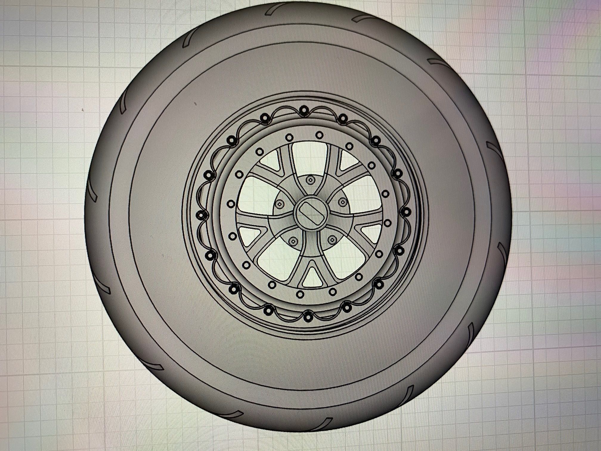 Weld Wheels Radial Tire Beadlock Combo 3D model 3D printable | CGTrader