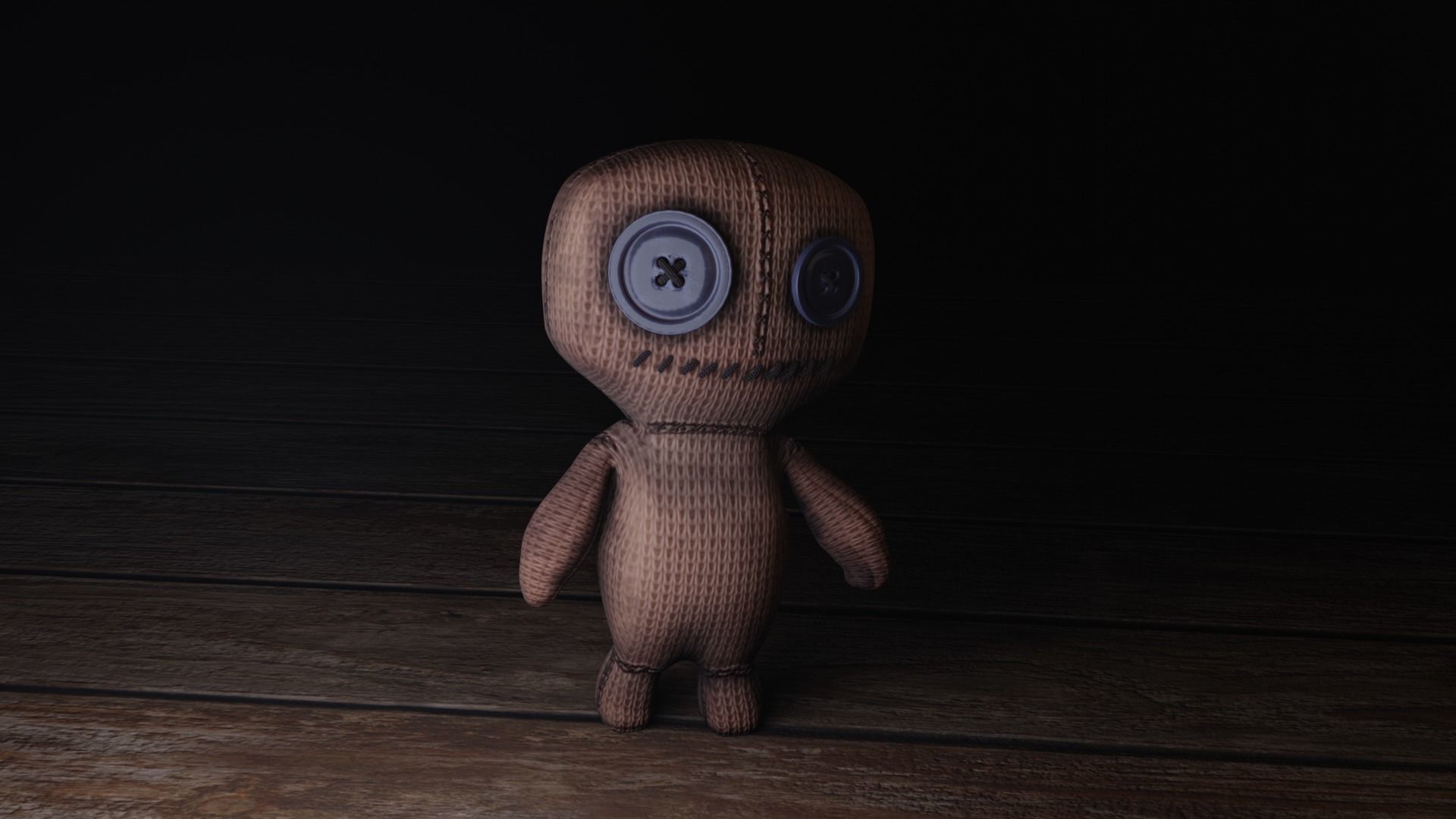 3D model voodoo puppet VR / AR / low-poly | CGTrader