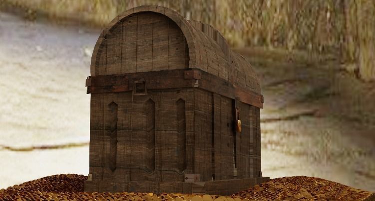 Treasure Hunt Box 3d Model free VR / AR / low-poly 3D model animated ...