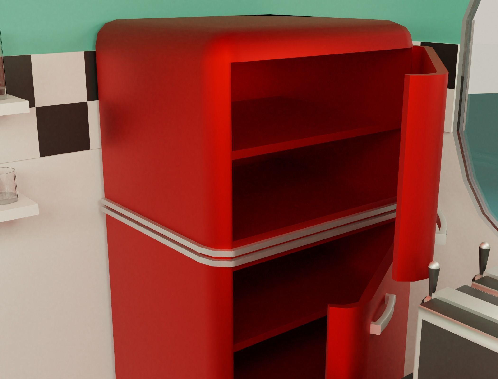 3D model American diner - Full version VR / AR / low-poly | CGTrader