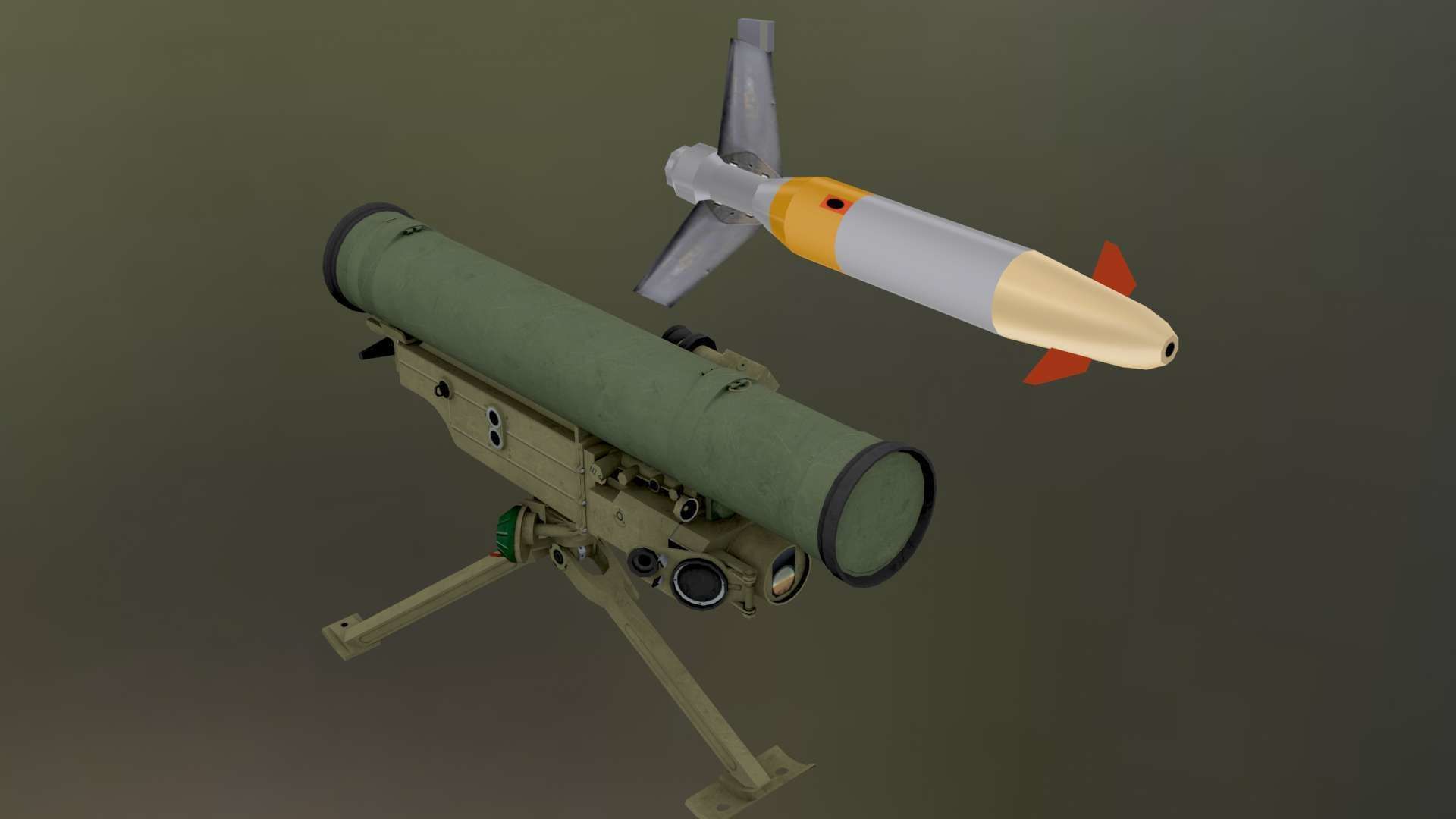 3D model 9K115-2 Metis-M ATGM VR / AR / low-poly | CGTrader