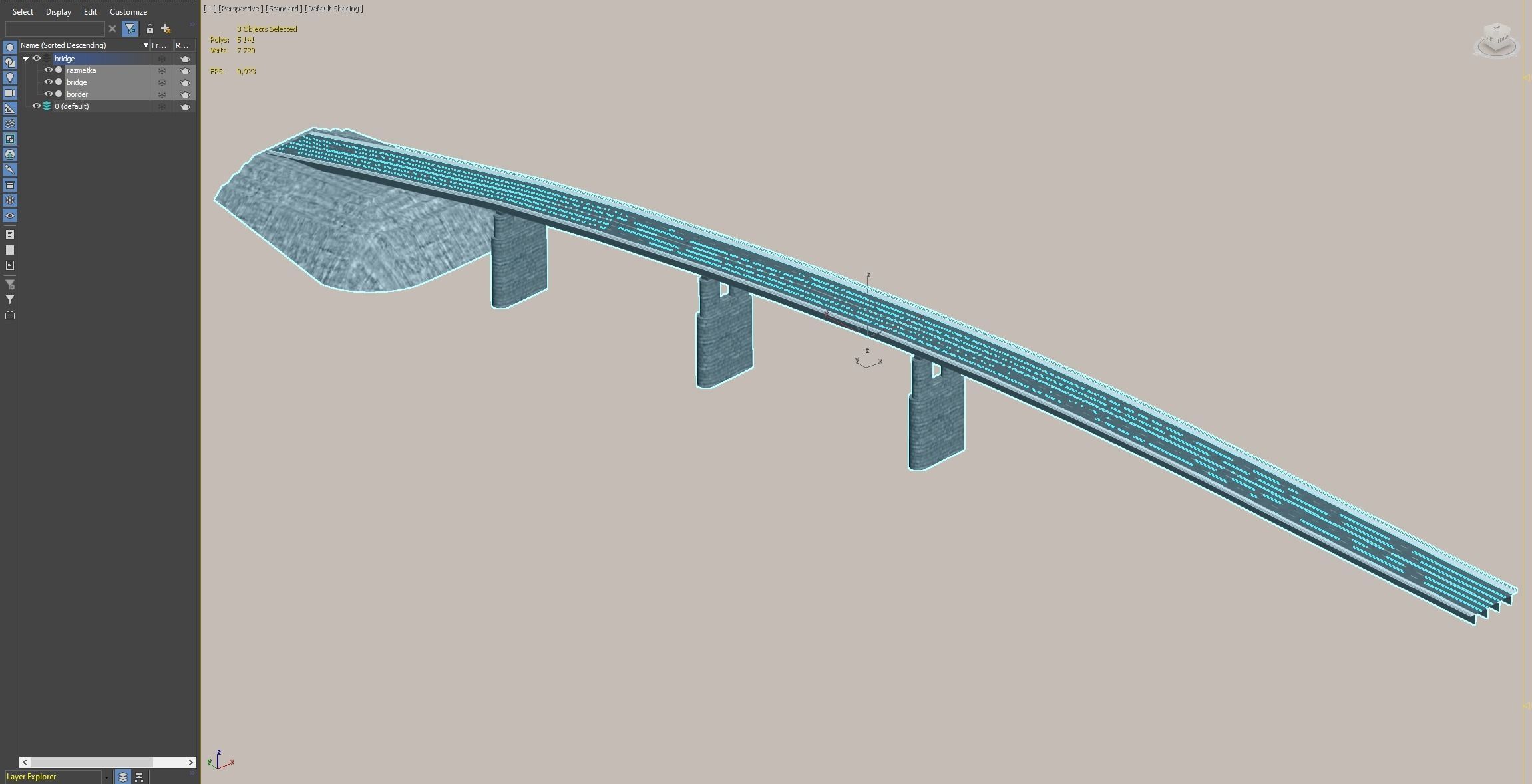 modern bridge 3D model | CGTrader