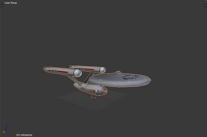 3D model enterprise star trek 1966 VR / AR / low-poly | CGTrader