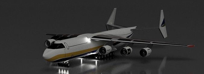 3D model Antonov An-225 Mriya VR / AR / low-poly | CGTrader
