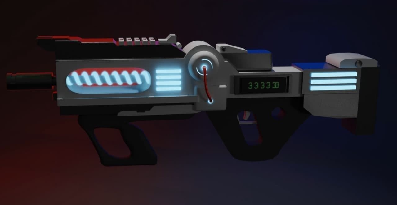 FLAT GUN free VR / AR / low-poly 3D model | CGTrader