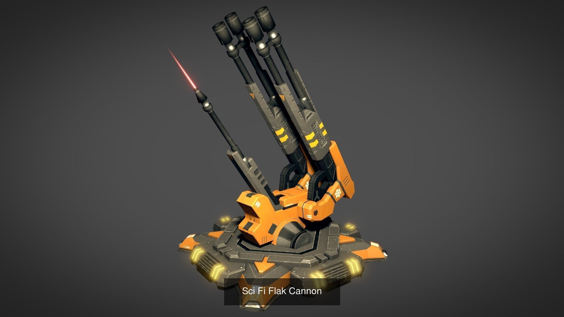 Sci Fi Military Defense Turrets Pack 3D Model Collection | CGTrader