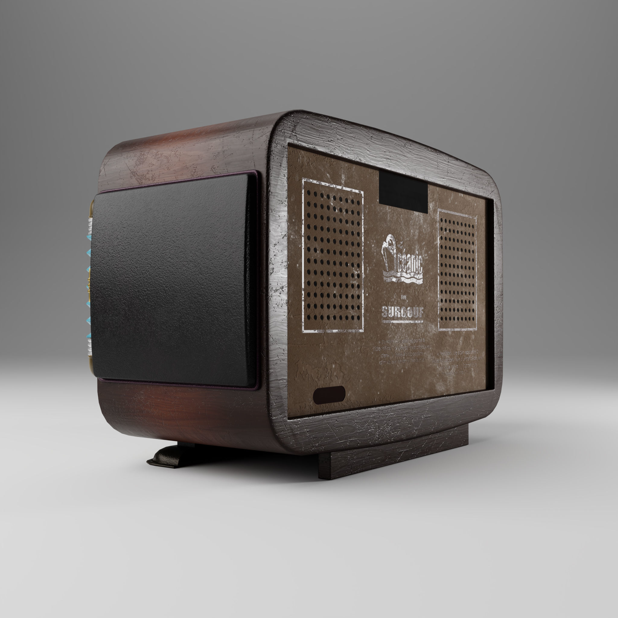 3D model Retro radio Oceanic Surcouf 3D model VR / AR / low-poly | CGTrader