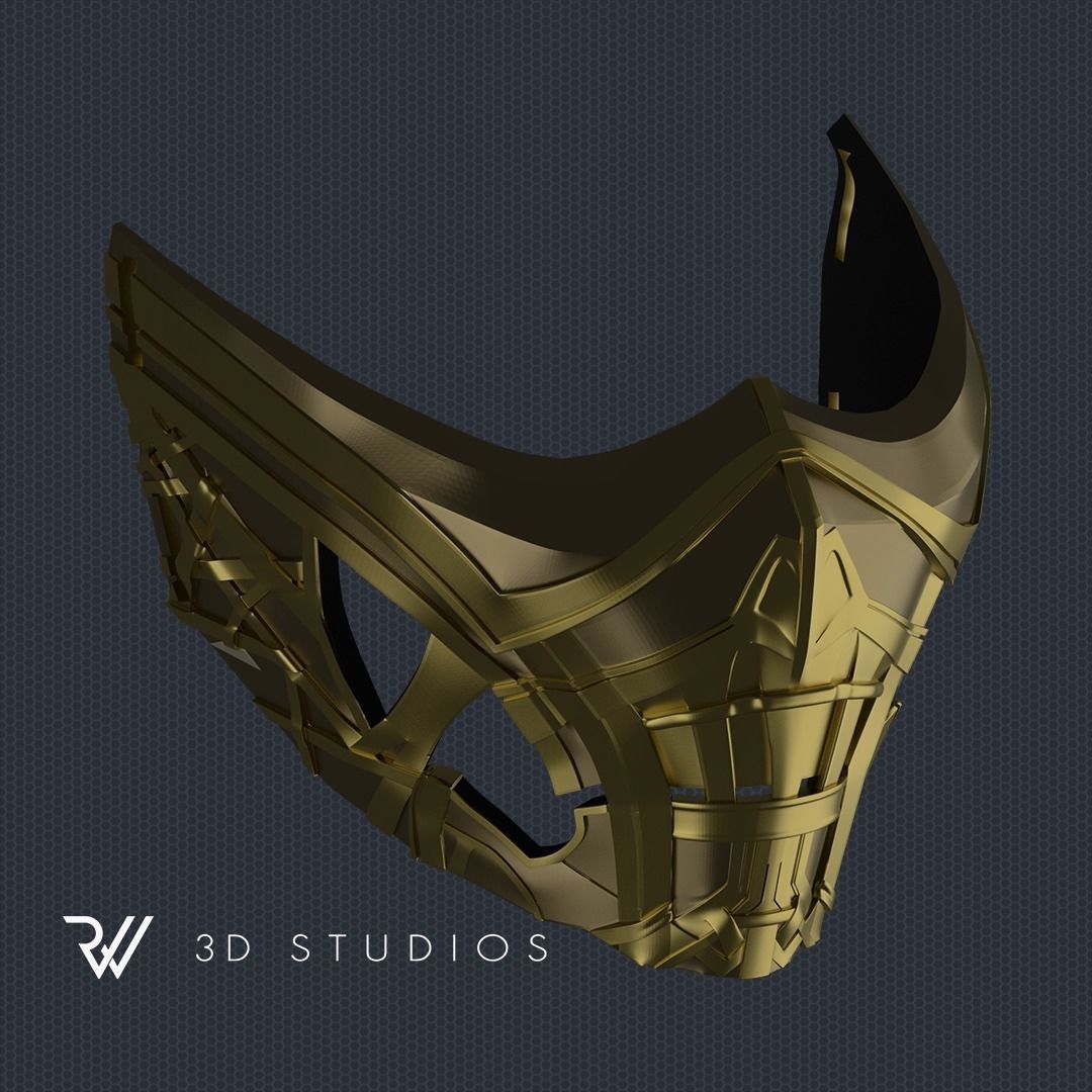 Scorpion New Mask - Mortal Kombat Movie 2021 - STL File 3D model 3D ...