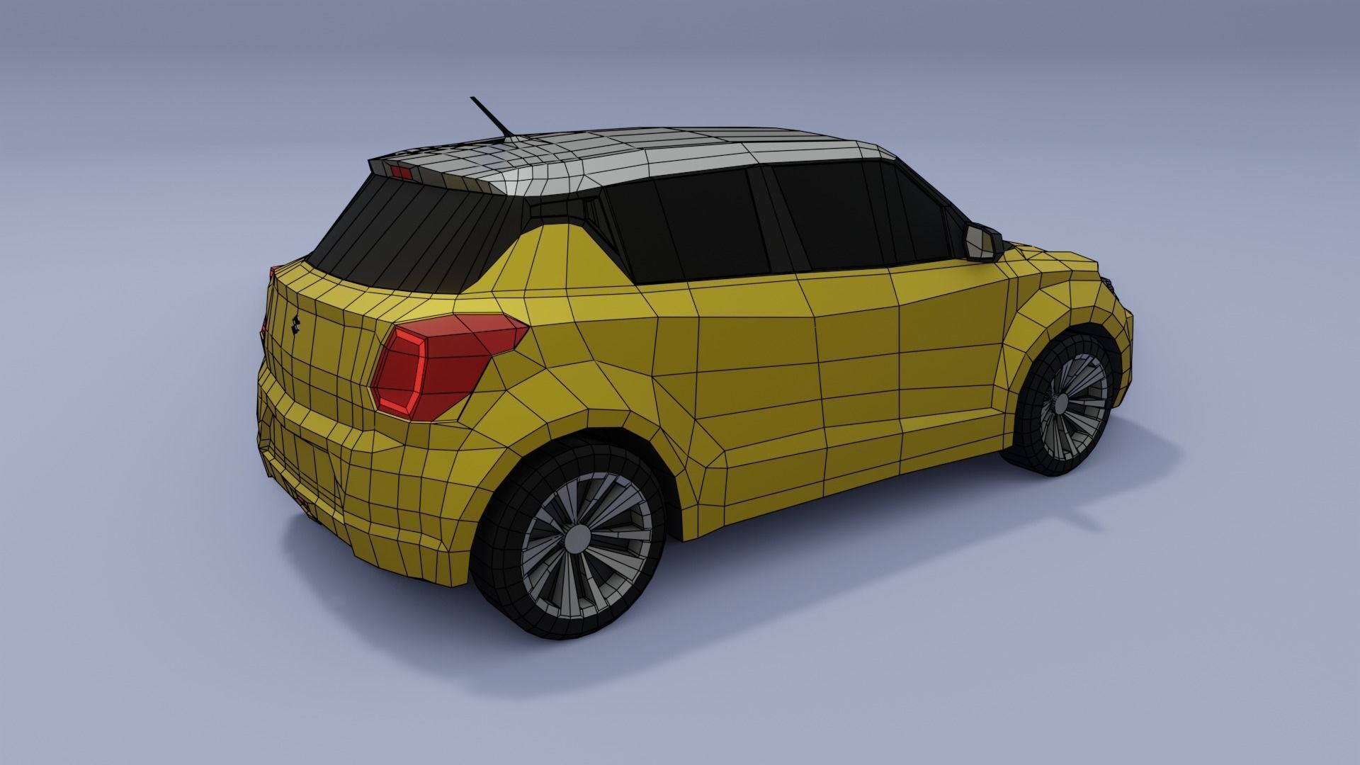 3D model Suzuki Swift low poly 3D model VR / AR / low-poly | CGTrader
