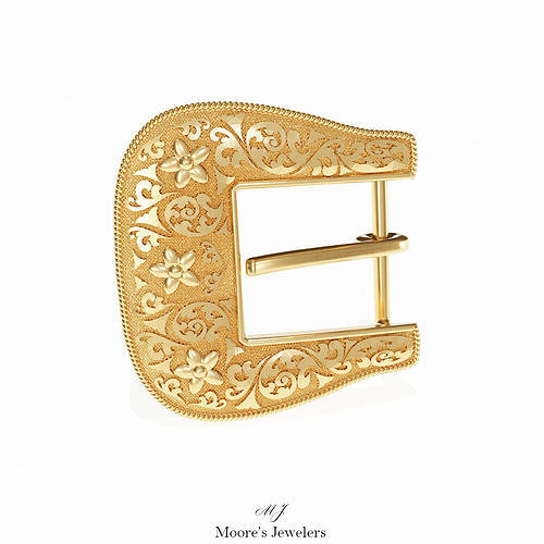 Scroll Pattern Belt Buckle 3d Model 3D model 3D printable | CGTrader