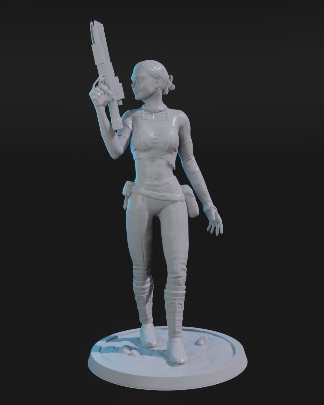 Padme Amidala Statue 3D model 3D printable | CGTrader