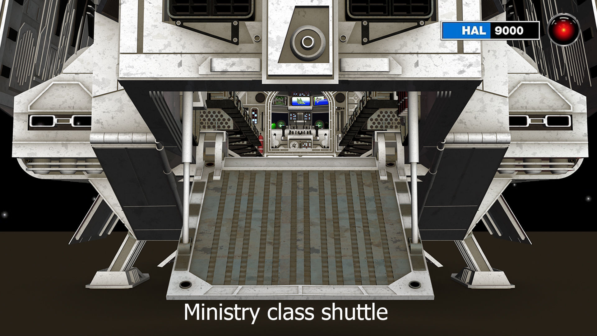Ministry class shuttle wich interior 3D model animated | CGTrader