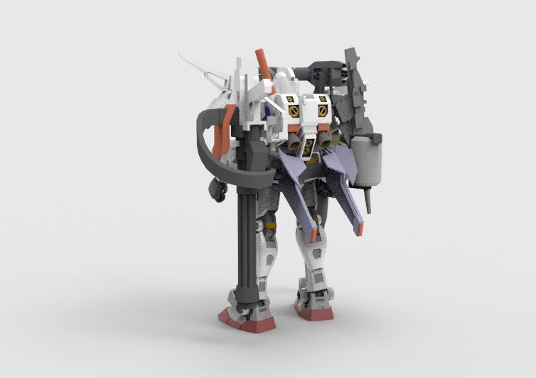 Gundam RX-78 Defender 3D model | CGTrader