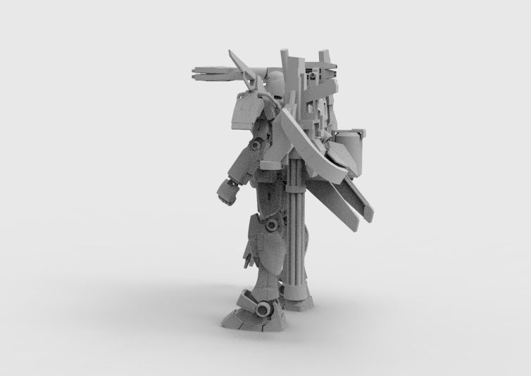 Gundam RX-78 Defender 3D model | CGTrader