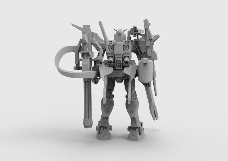Gundam RX-78 Defender 3D model | CGTrader