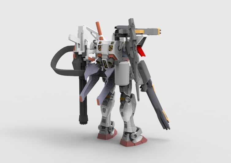 Gundam RX-78 Defender 3D model | CGTrader