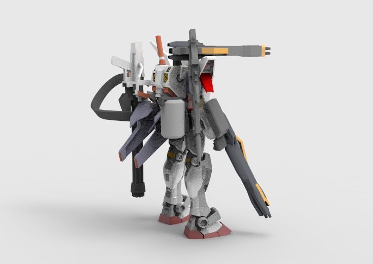 Gundam RX-78 Defender 3D model | CGTrader