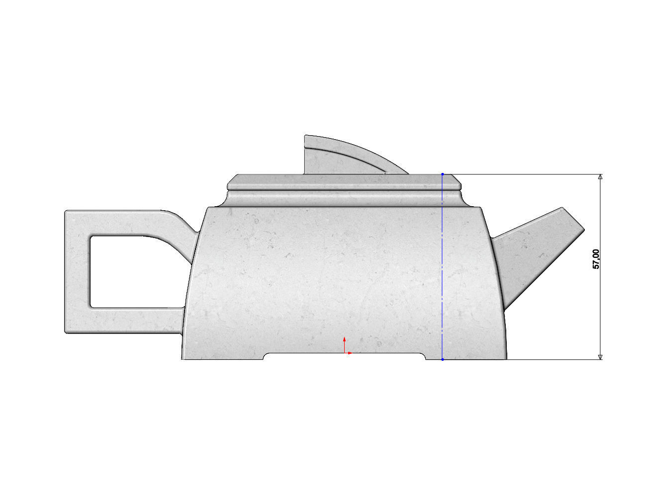 Traditional rectangular tea pot 3D model 3D printable | CGTrader
