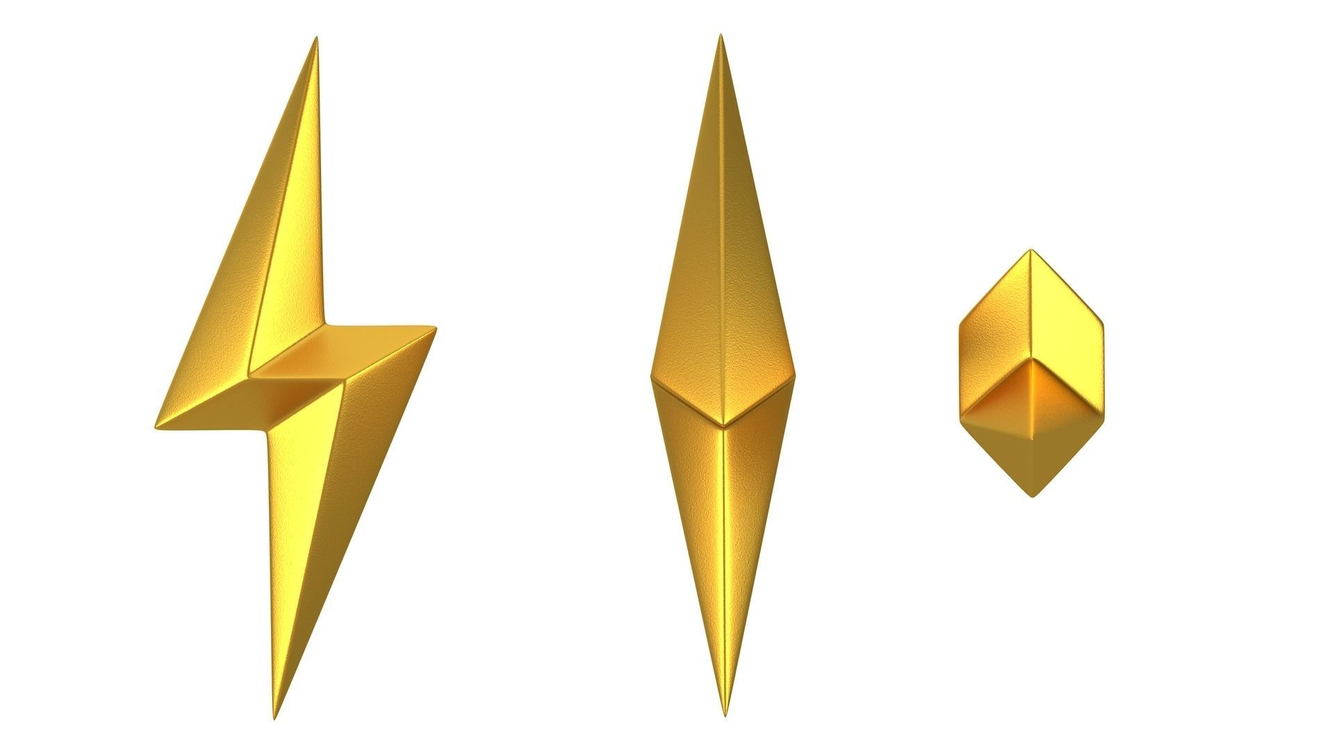 Lightning symbol 01 3D model | CGTrader