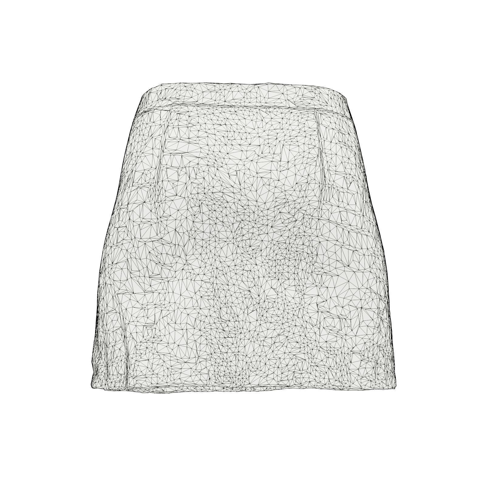 DOLLSKILL Crocodile Vinyl Skirt 3D model | CGTrader