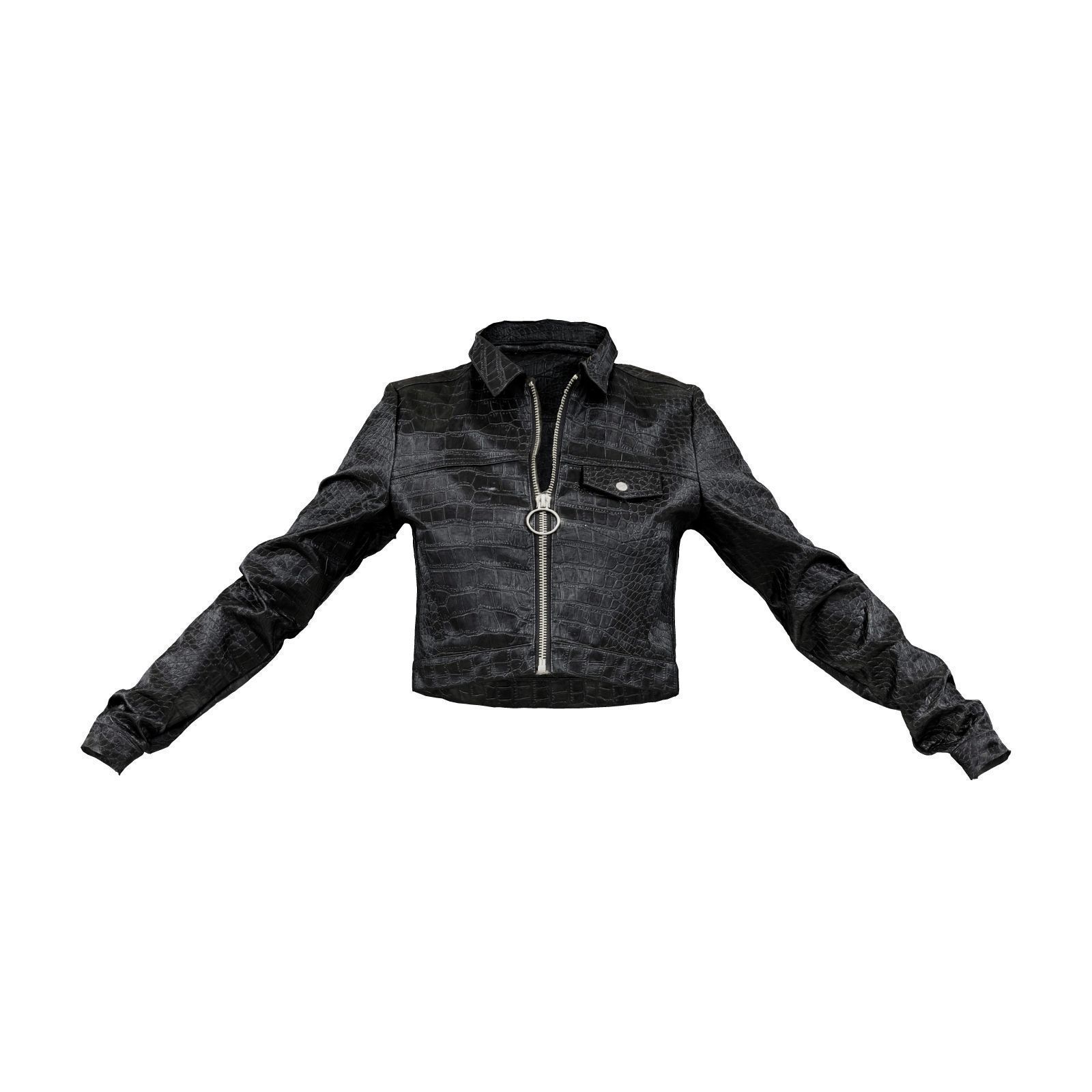 DOLLSKILL Crocodile Vinyl Jacket 3D model | CGTrader