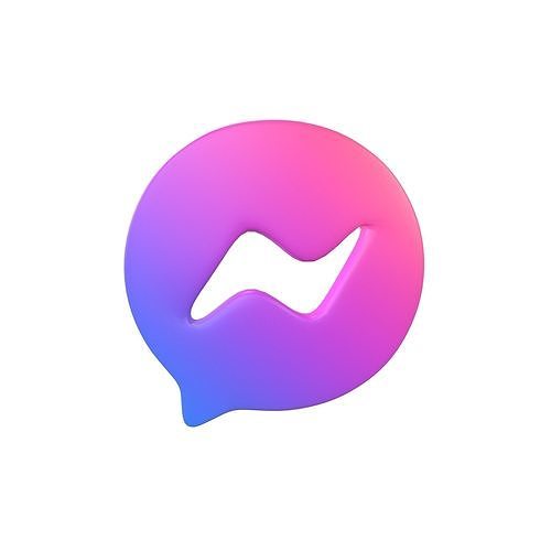 Messenger Logo v1 001 free VR / AR / low-poly 3D model | CGTrader