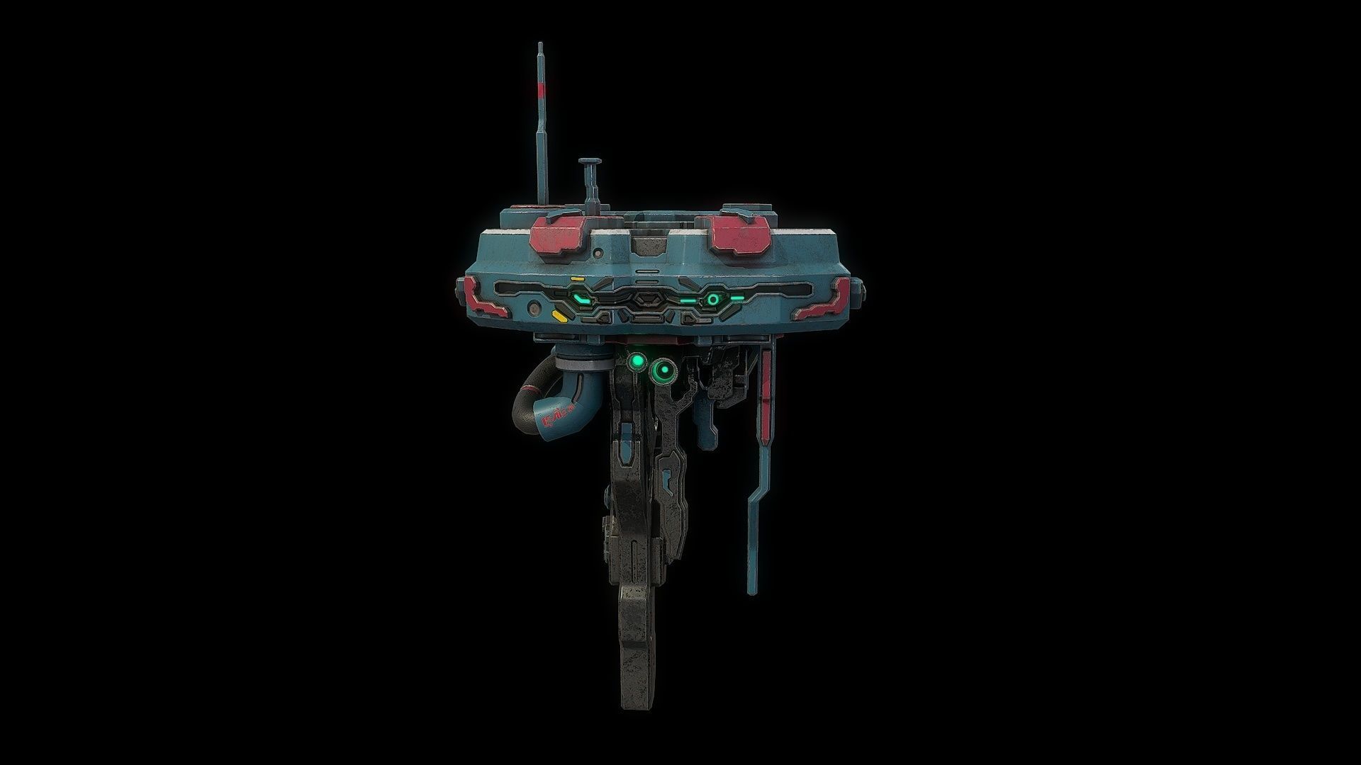 3D model Sci fi alien drone VR / AR / low-poly | CGTrader