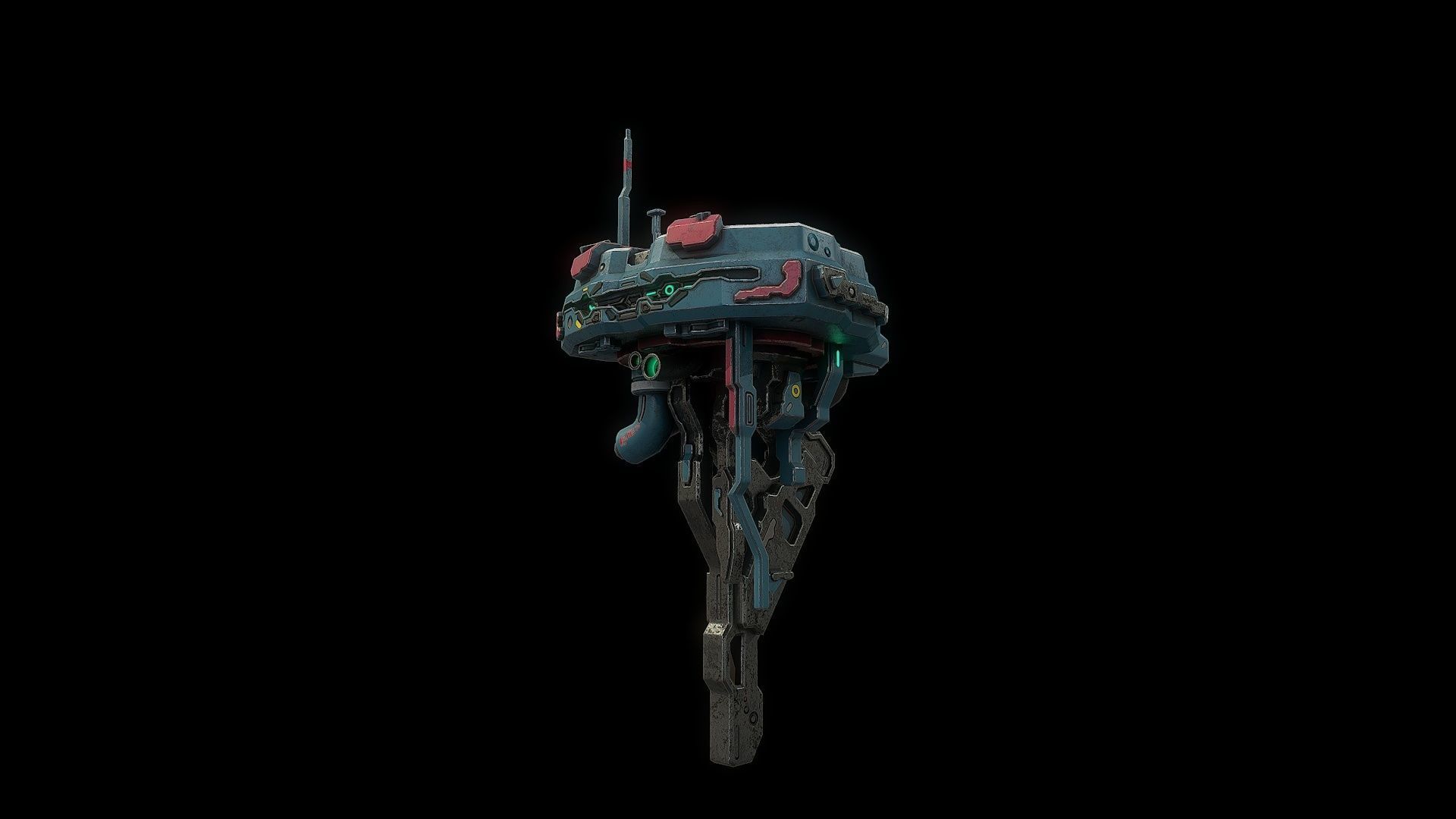3D model Sci fi alien drone VR / AR / low-poly | CGTrader