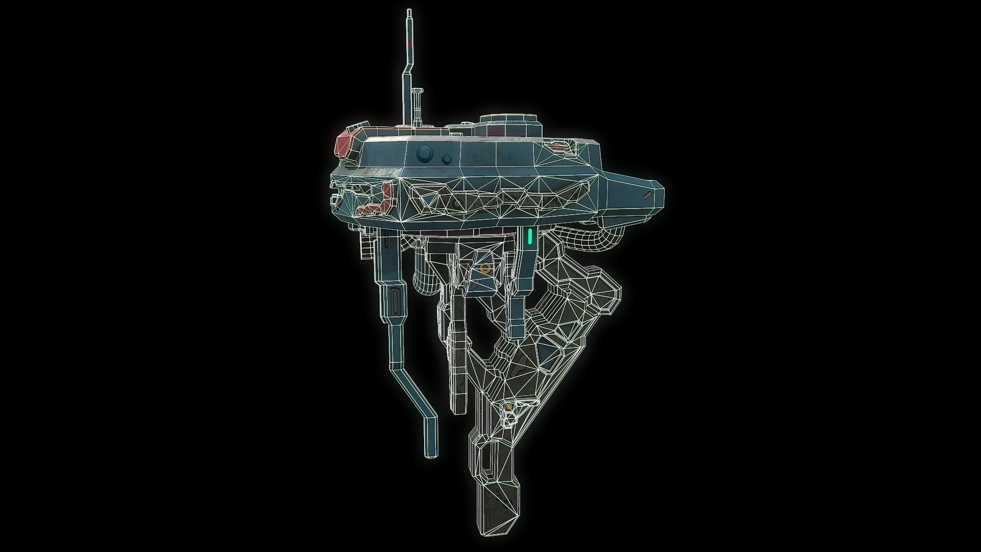 3D model Sci fi alien drone VR / AR / low-poly | CGTrader