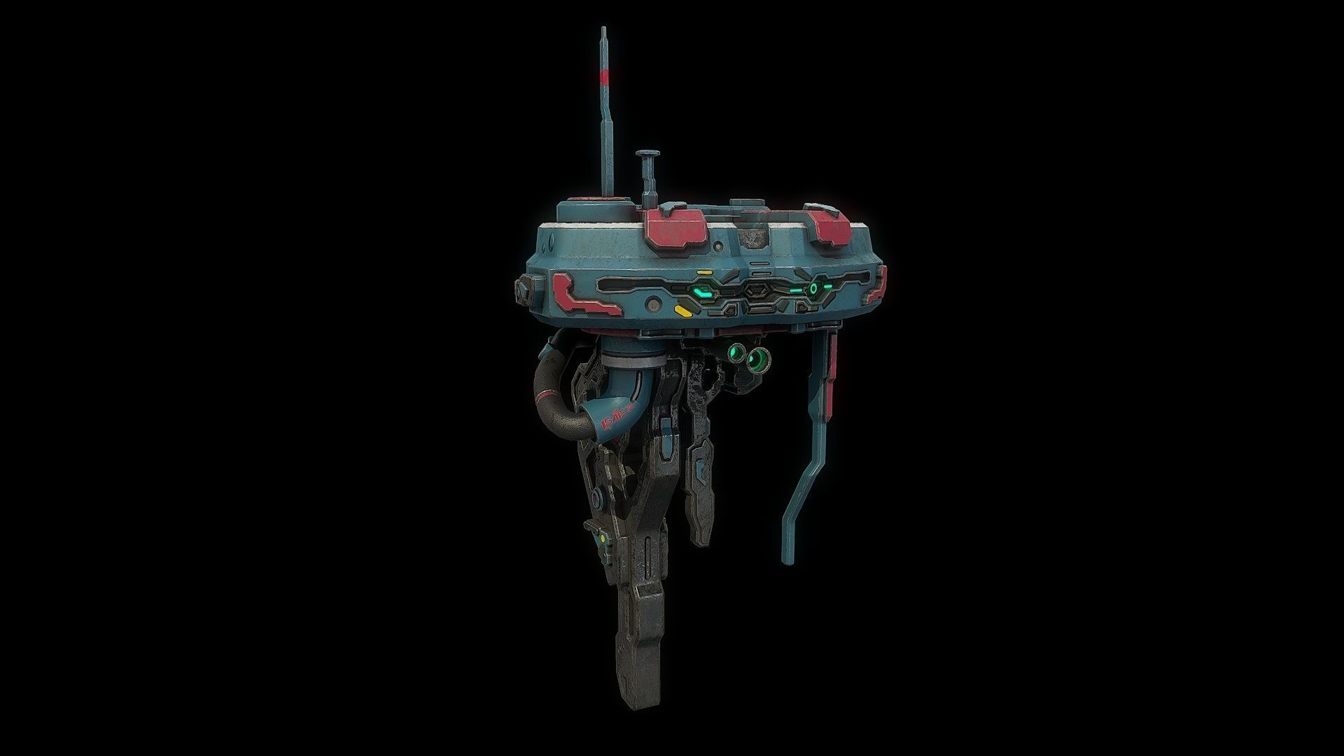 Sci fi alien drone 3D asset | CGTrader