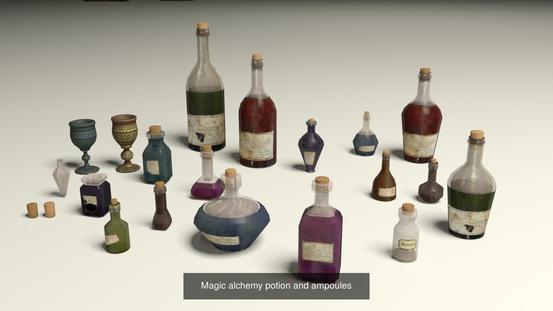 Medieval items collection pack | CGTrader