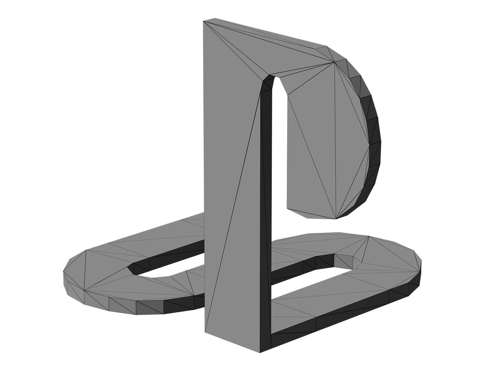 3D model Sony PlayStation original logo VR / AR / low-poly | CGTrader