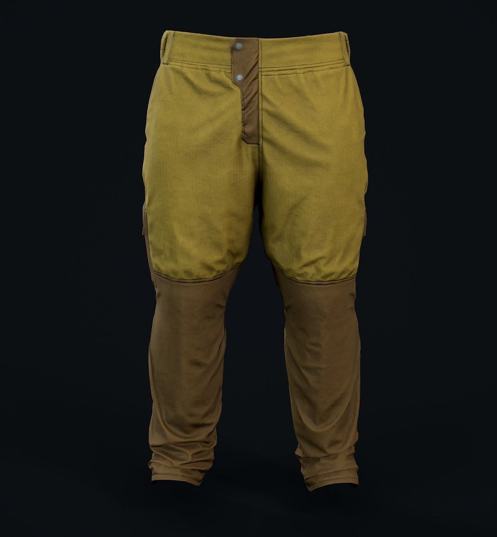 3D model Pants-workwear VR / AR / low-poly | CGTrader