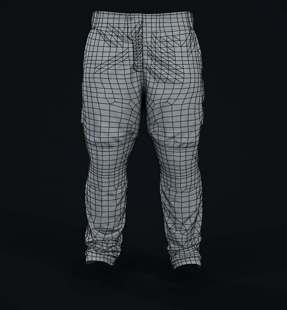 3D model Pants-workwear VR / AR / low-poly | CGTrader