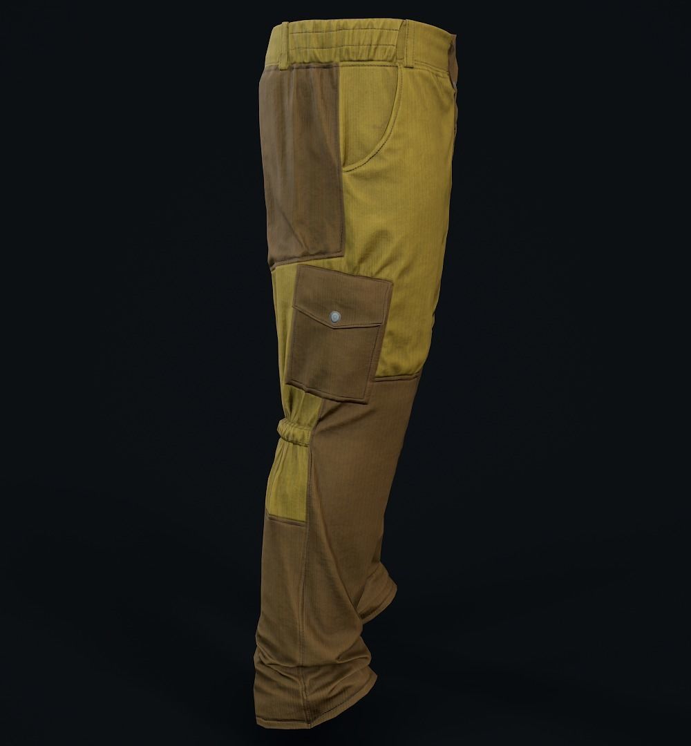 3D model Pants-workwear VR / AR / low-poly | CGTrader
