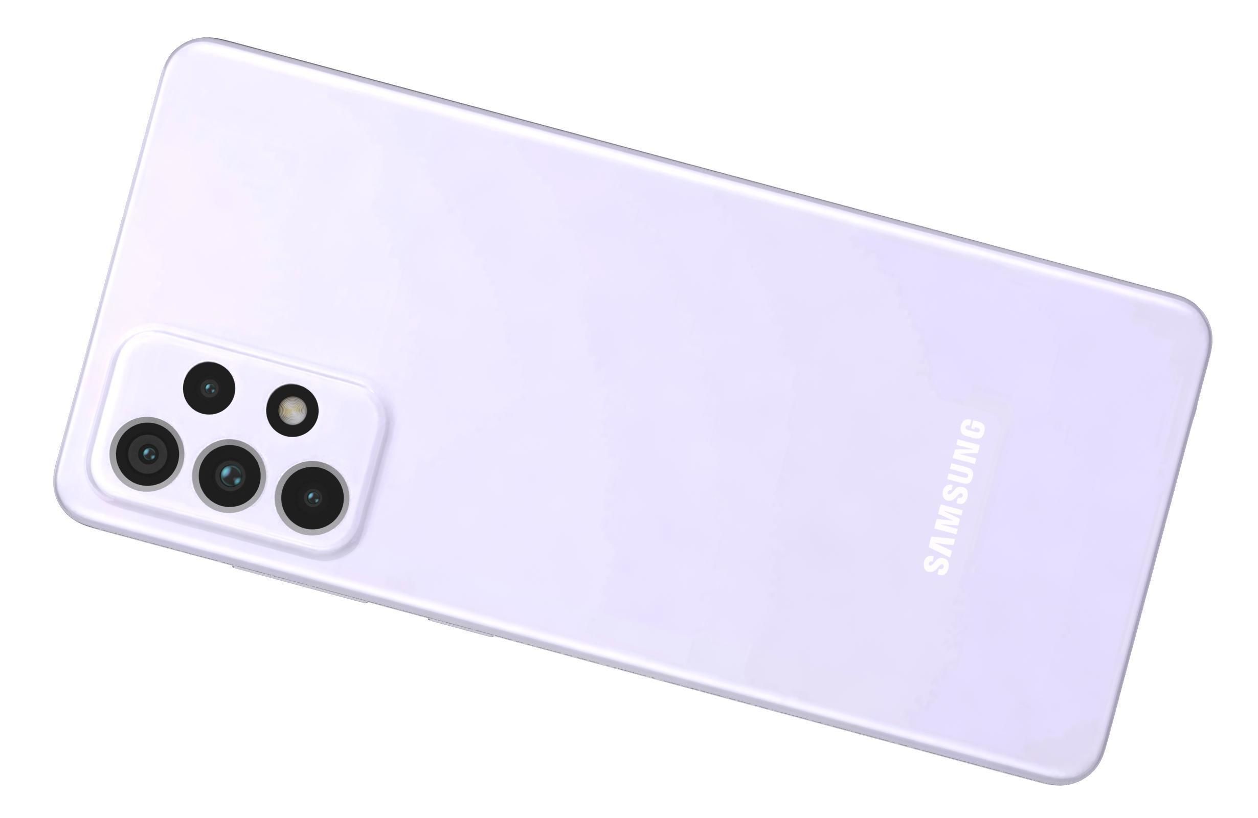 Samsung Galaxy A52 Awesome Violet 3d Model Cgtrader